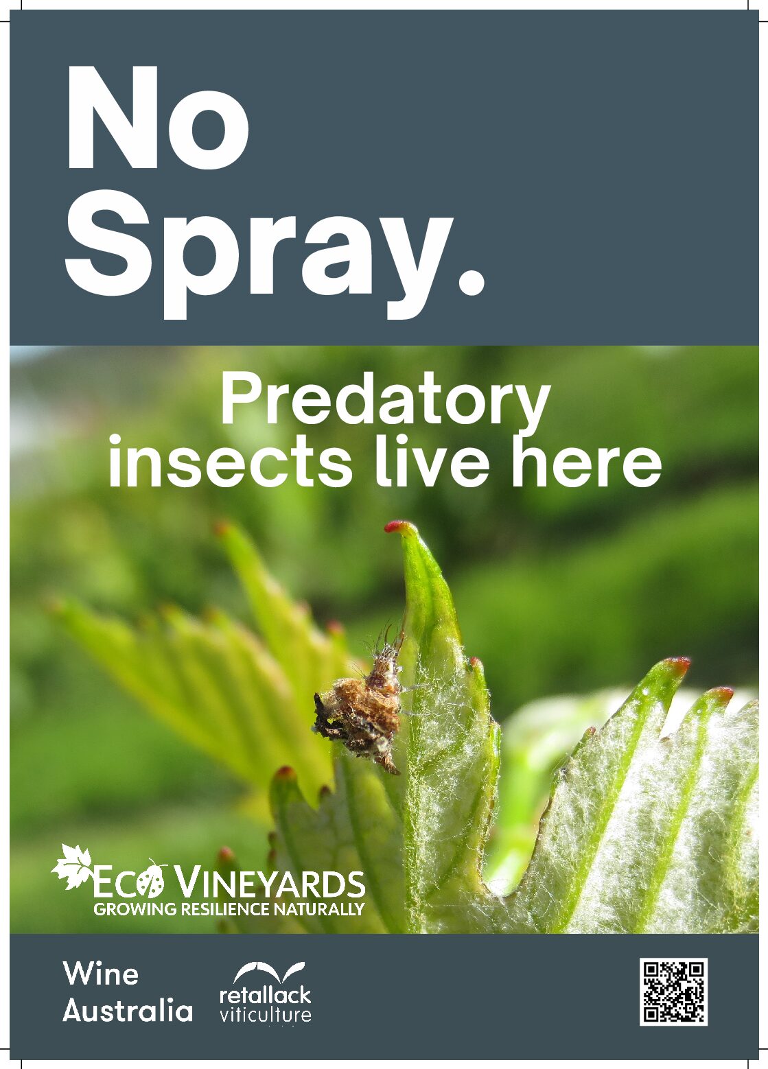 No Spray sign *Pre order* | Retallack Ecology